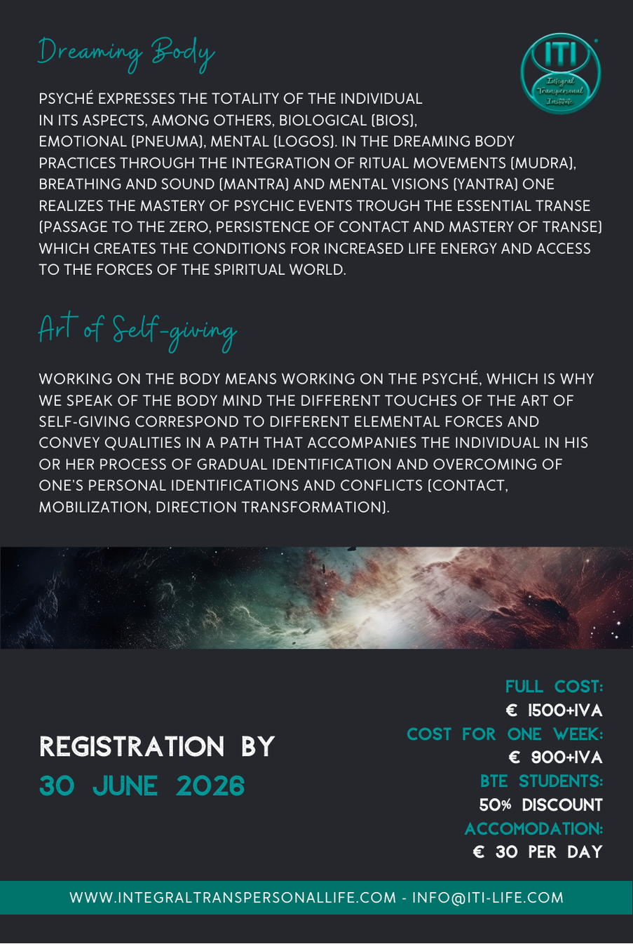 BTE Body Mind Work - Integral Transpersonal Institute